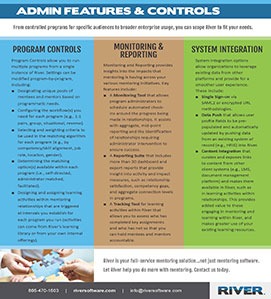 River | Administrative Controls in River Mentoring Software